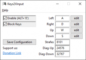 Keys2X v1.0 - Keys2XInput